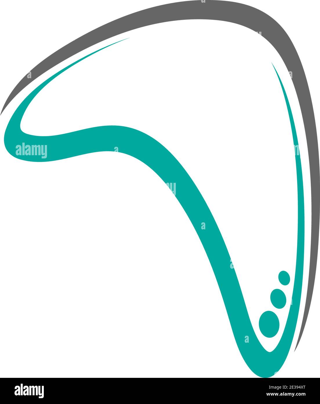 Boomerang logo icon illustration vector flat design Stock Vector Image ...