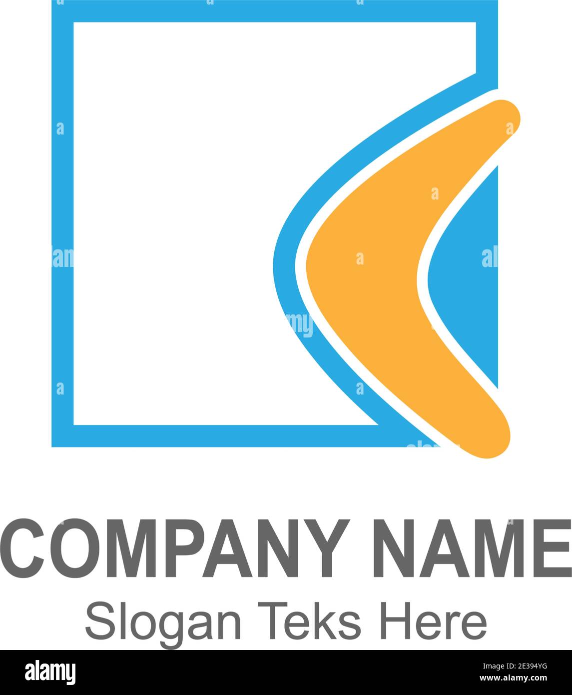 Boomerang logo icon illustration vector flat design Stock Vector Image ...