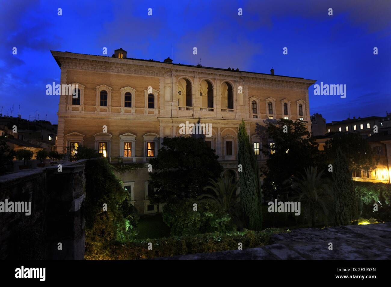 Palazzo Farnese, which currently houses the French embassy is the most ...