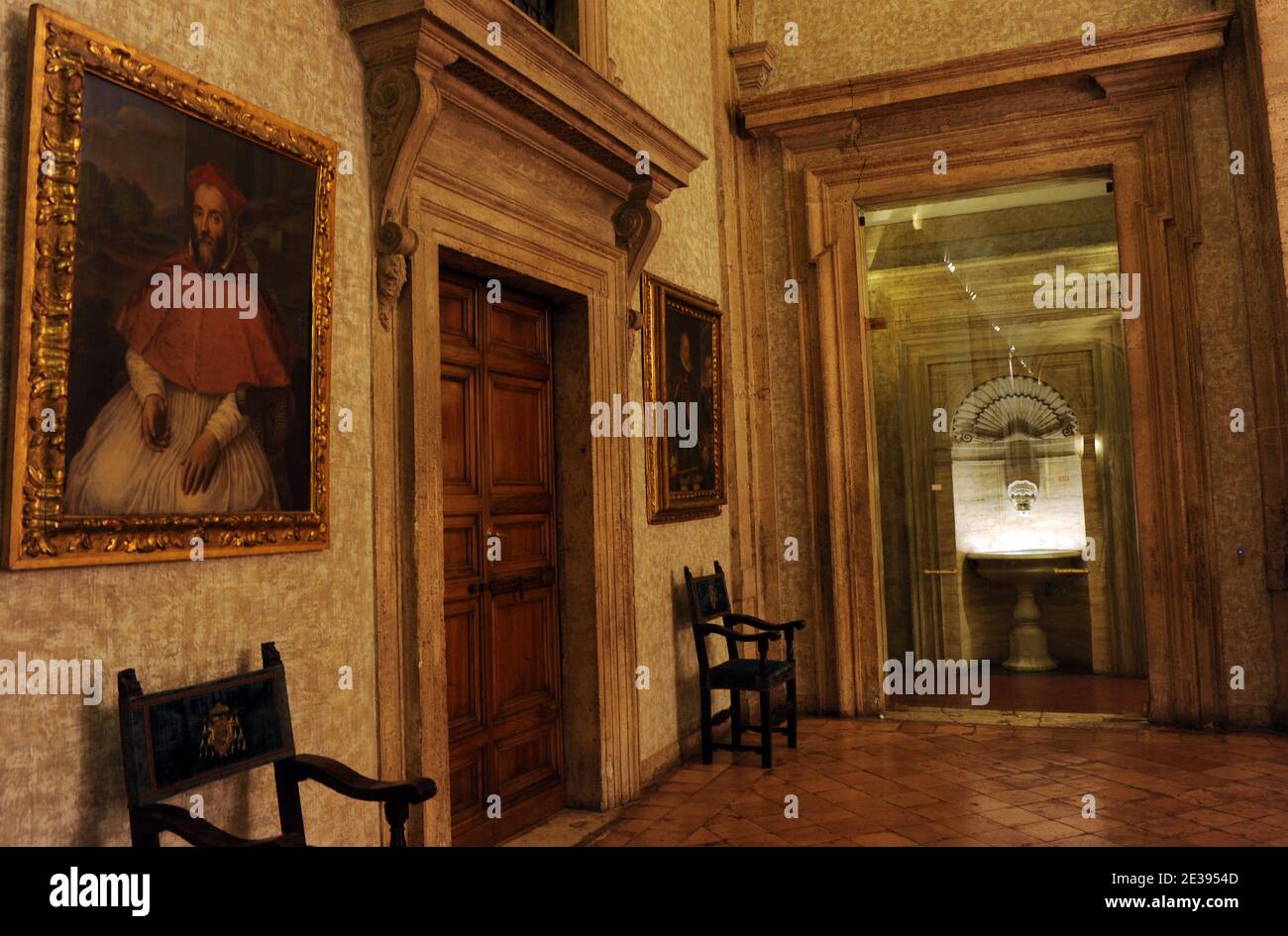 The gallery pictured at Palazzo Farnese in Rome, Italy on December 2010 ...
