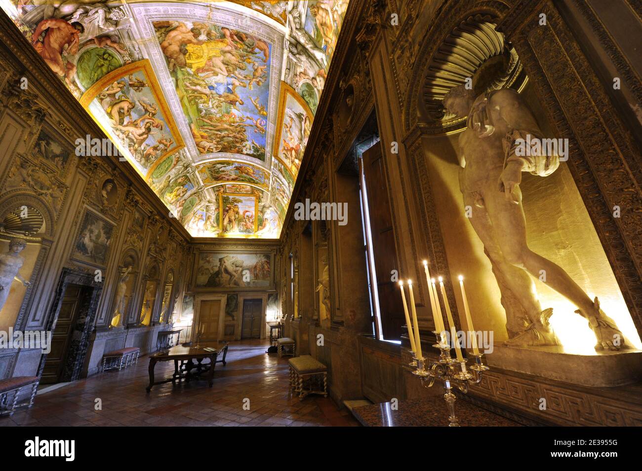 The gallery of Carracci, with the frescoes 'The Loves of the Gods' by ...