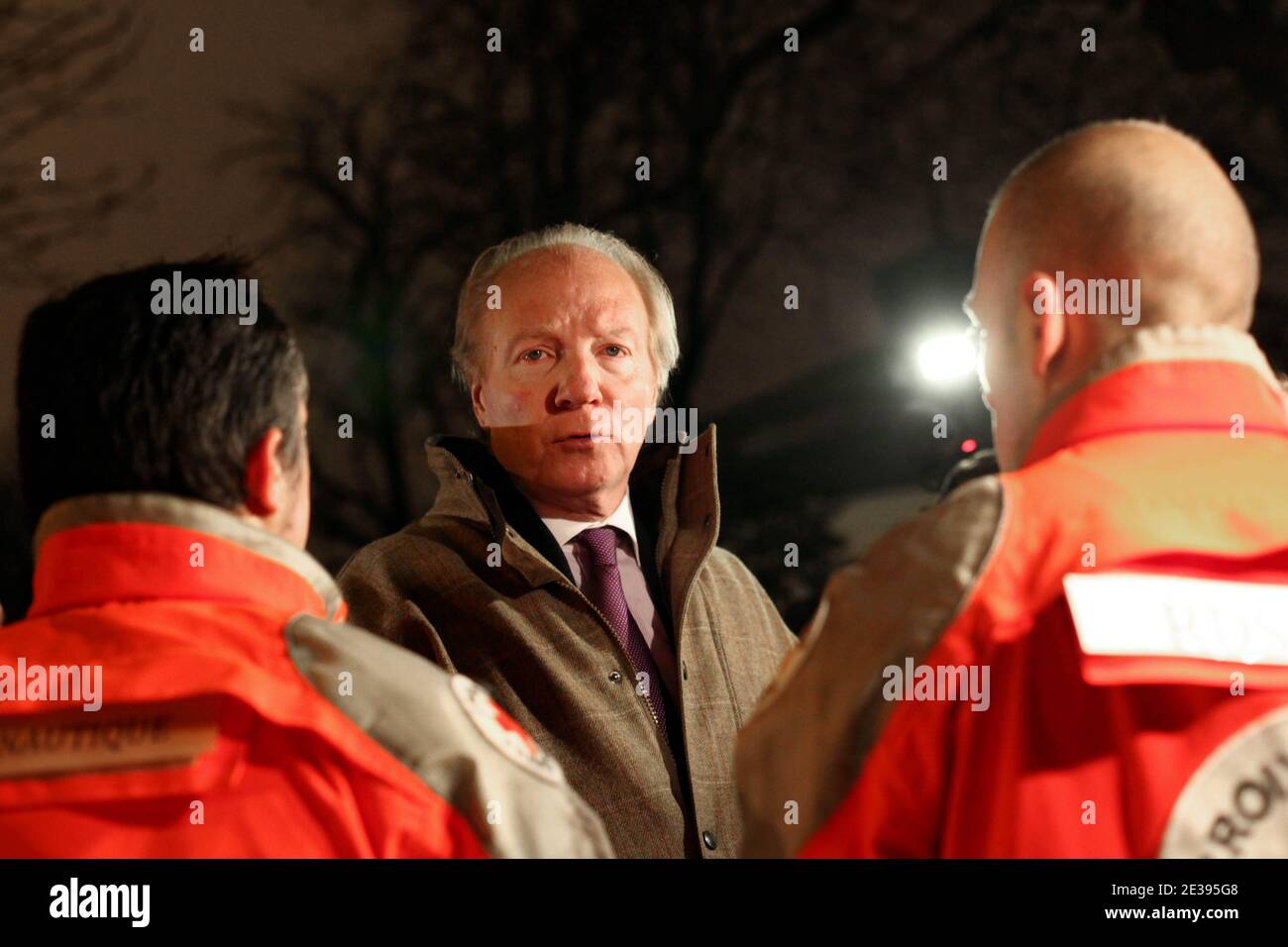 French Interior Minister, Brice Hortefeux and Paris Prefect Michel ...