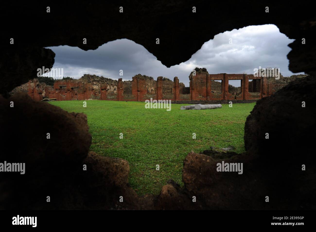 A view of the Central baths in Pompeii, south Italy on November 25 ...