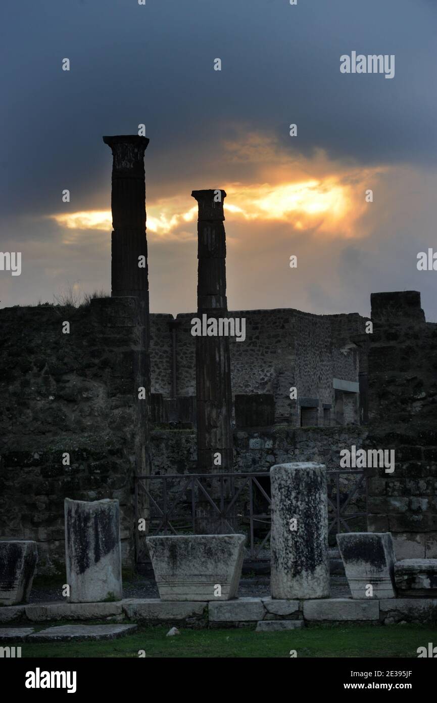 A view of the Forum of Pompeii, south Italy on November 25, 2010. The ...