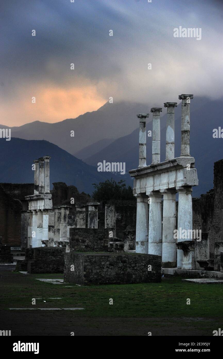 A view of the Forum of Pompeii, south Italy on November 25, 2010. The ...