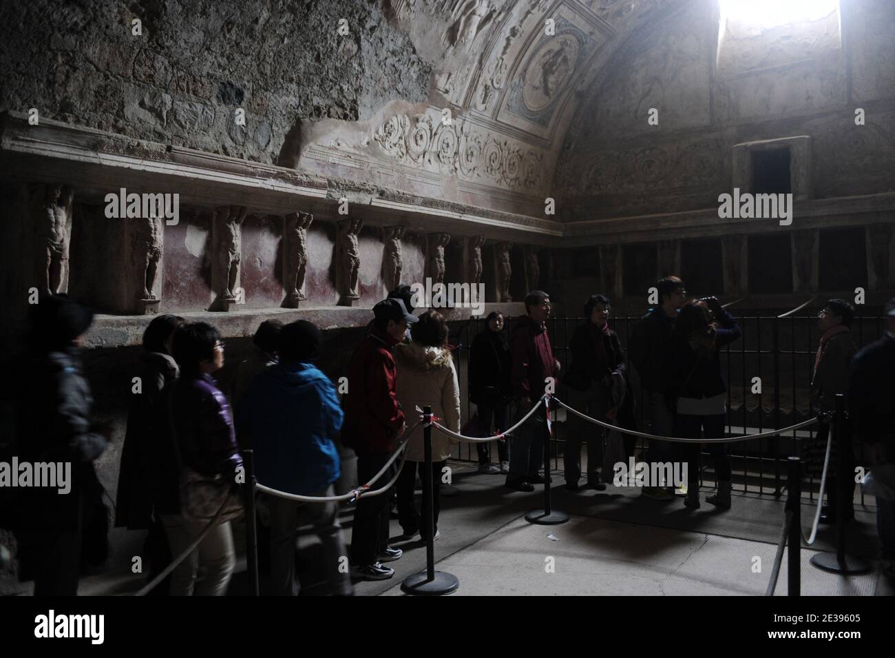 A view of the Forum baths in Pompeii, south Italy on November 25, 2010 ...