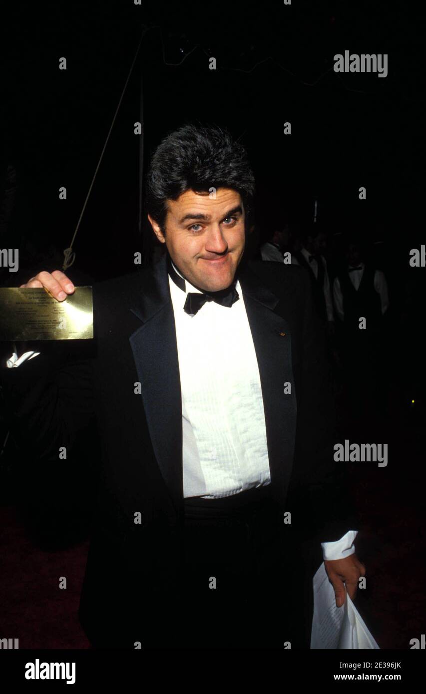 Jay Leno 1987 Credit: Ralph Dominguez/MediaPunch Stock Photo - Alamy