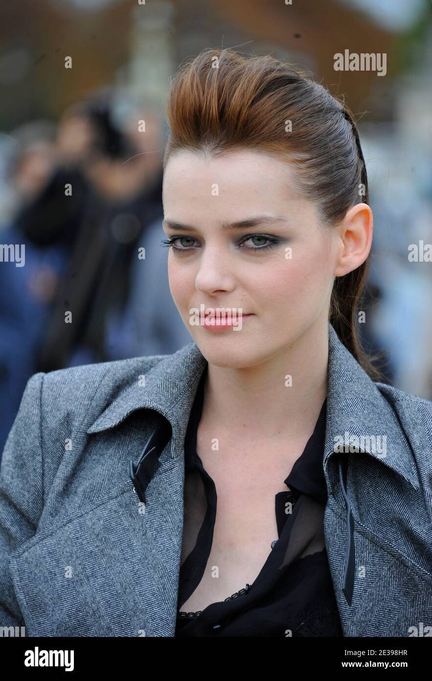 Roxane Mesquida arriving for the Christian Dior fashion show at Espace ...