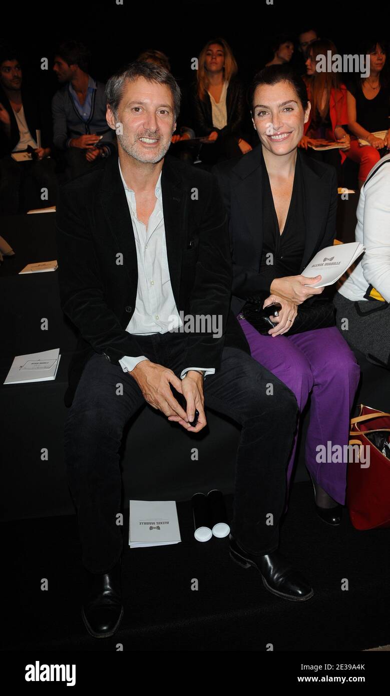 Antoine de Caunes and Daphne Roulier seated front row and backstage at ...