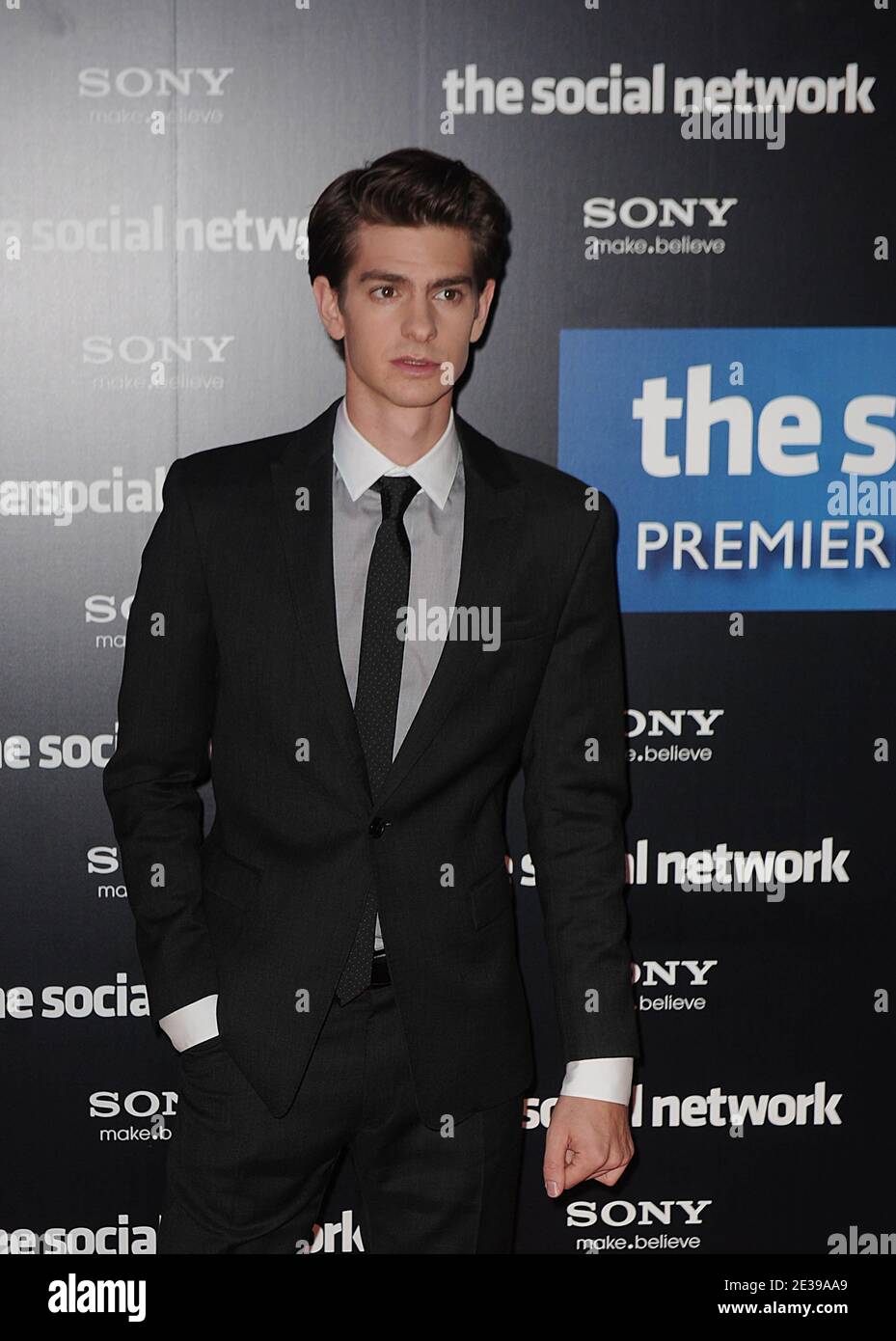 Andrew Garfield attends the premiere of 'The Social Network' at Gaumont ...