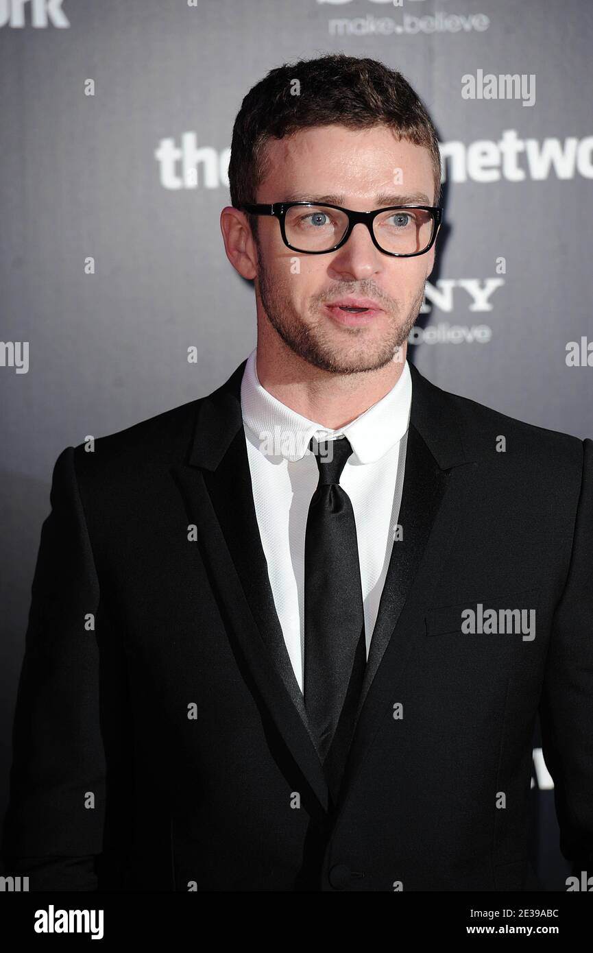 Justin Timberlake attends the premiere of 'The Social Network' at ...