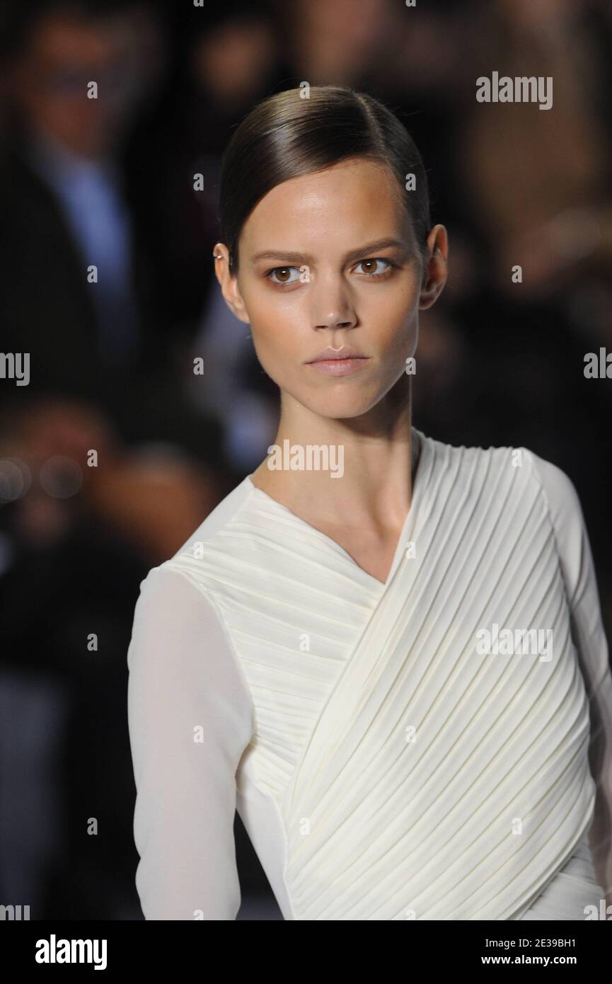 A model displays a creation by designer Hannah Mc Gibbon for Chloe ...