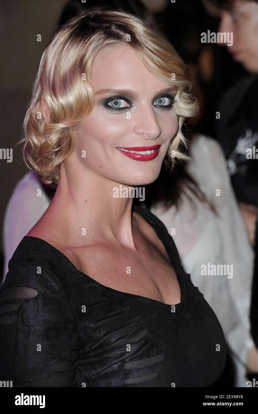 Sarah Marshall attends the opening of H&M Champs Elysees Designed by ...