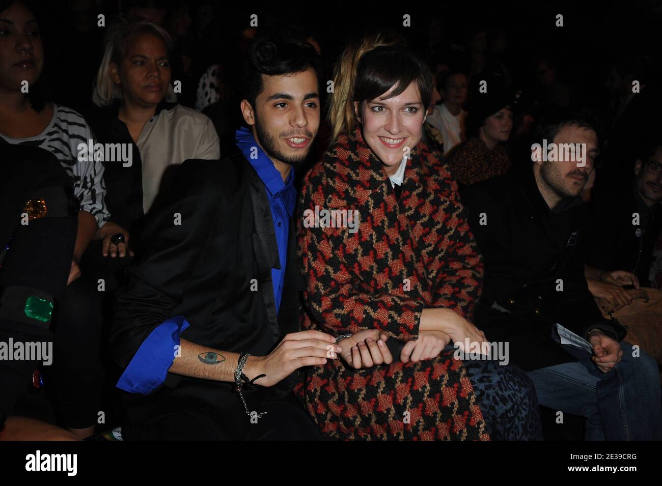 Sliimy and Daphne Burki attending the Jean-Charles Castelbajac spring ...