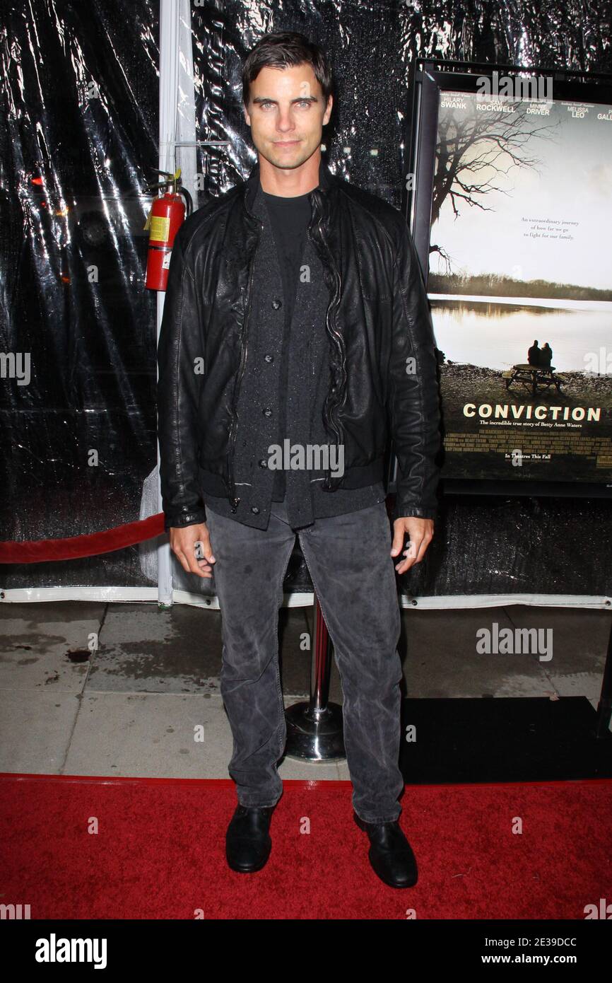 "Colin Egglesfield arriving for the ""Conviction"" premiere held at ...