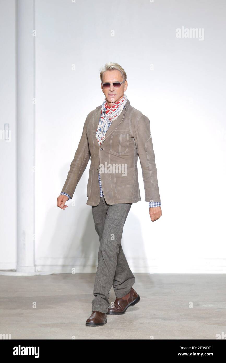 Designer Wolfgang Joop on the catwalk for Wunderkind spring-summer 2011 ...