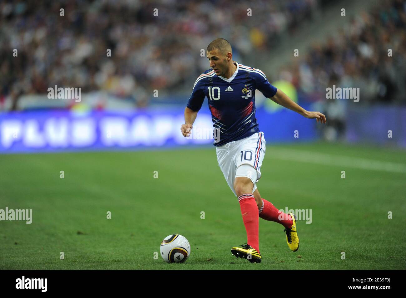 France's Karim Benzema during the Euro 2012 Qualifying soccer match ...