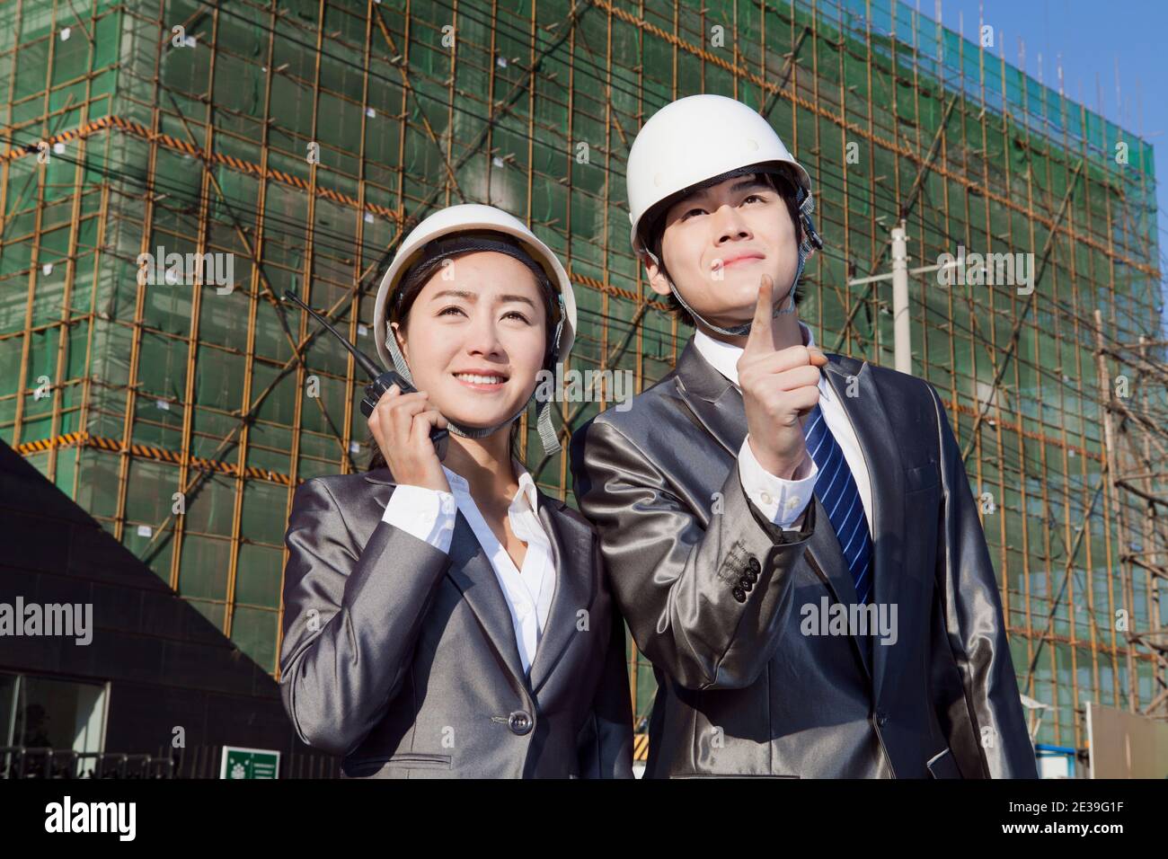 The Young Engineers working at construction field high quality photo ...