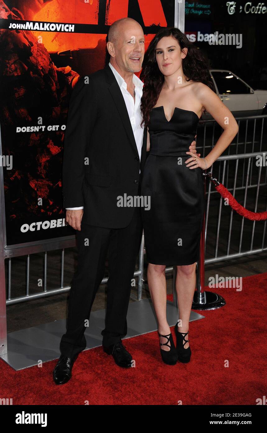 L-R: Bruce Willis and Rumer Willis attend the special Los Angeles ...