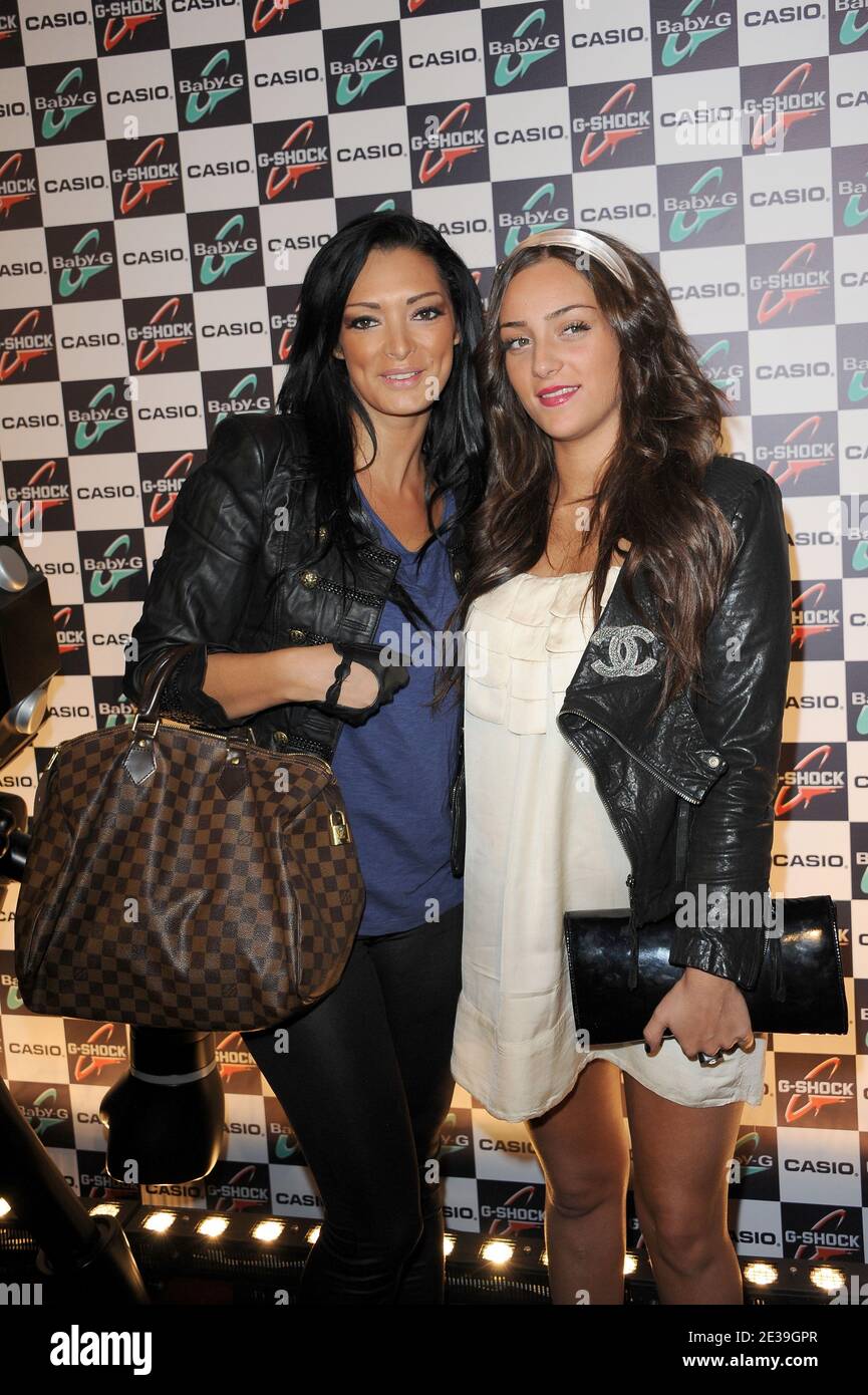 Emilie (Secret Story) and Lea Castel attending the G-Shock Casio party ...