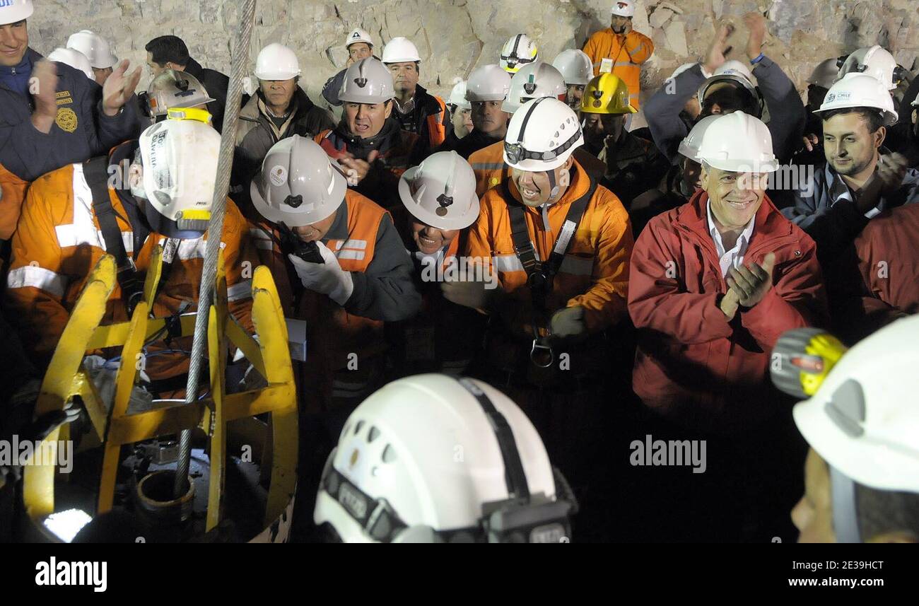 Chile's President Sebastian Pinera participates at operation to rescue ...