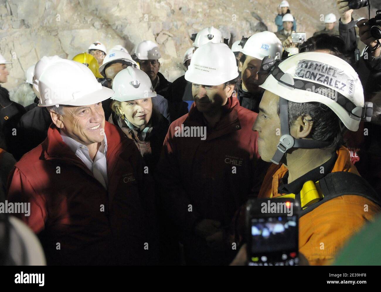 Chile's President Sebastian Pinera participates at operation to rescue ...
