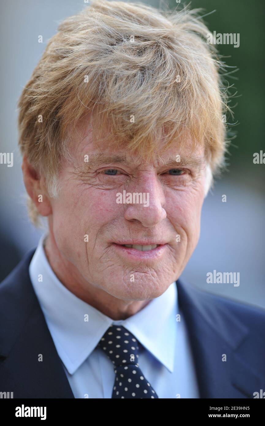 US director and actor Robert Redford arrives at the Elysee Palace in ...