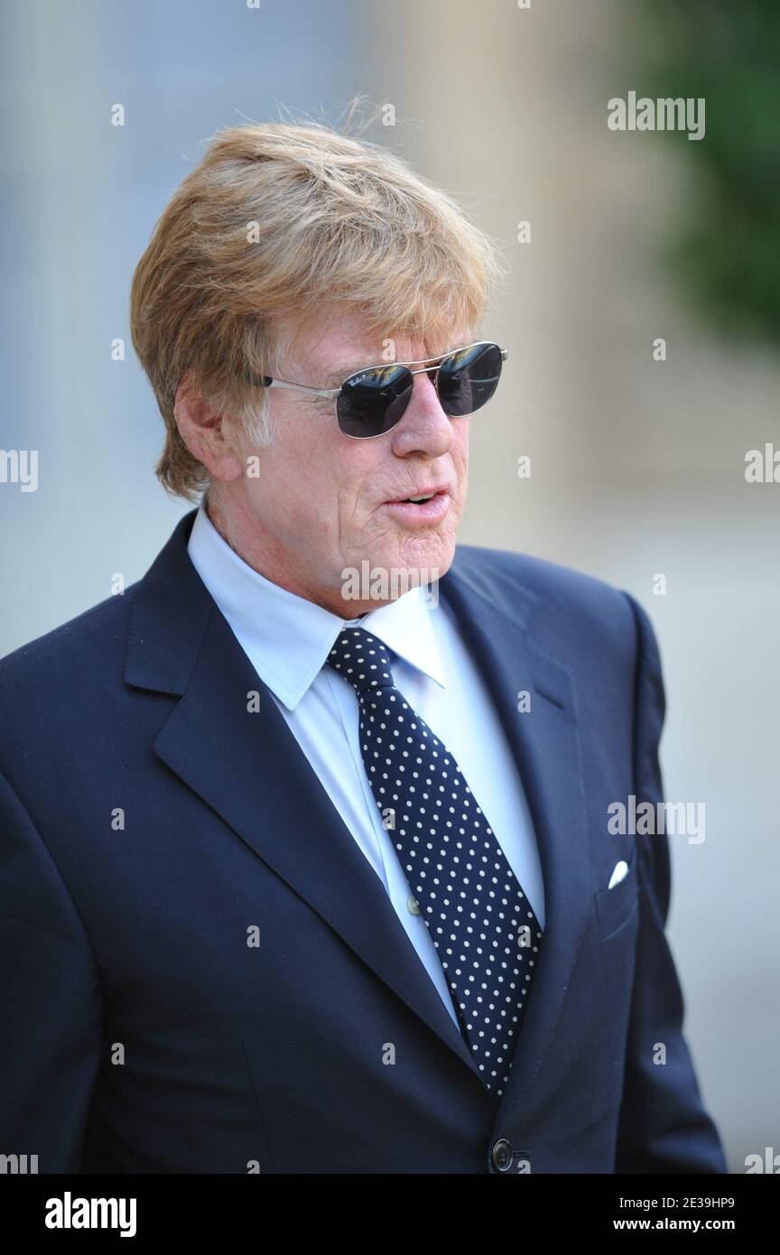 US director and actor Robert Redford arrives at the Elysee Palace in ...