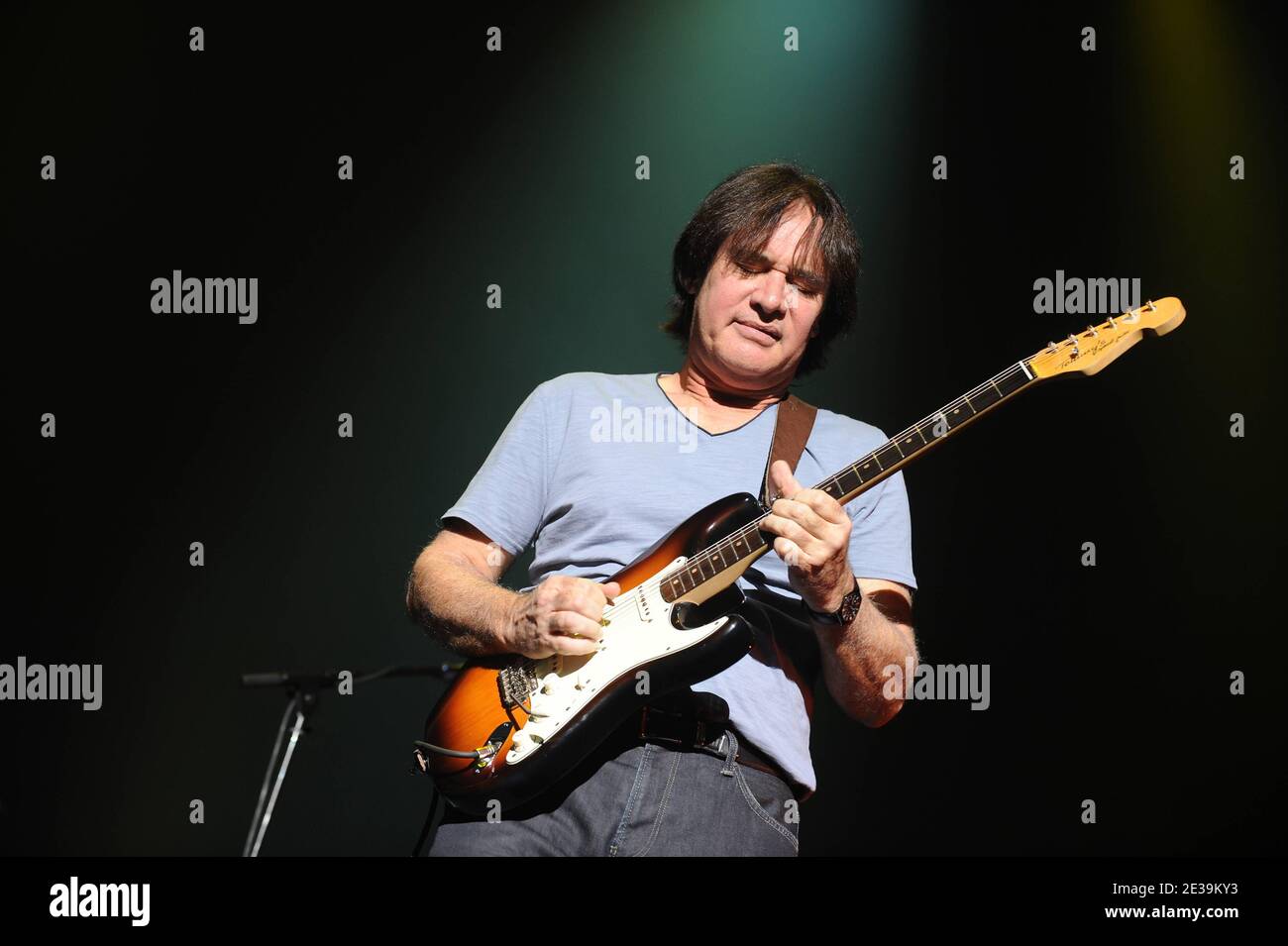 Carl Verheyen from Supertramp performs onstage at Arena de Geneve in ...