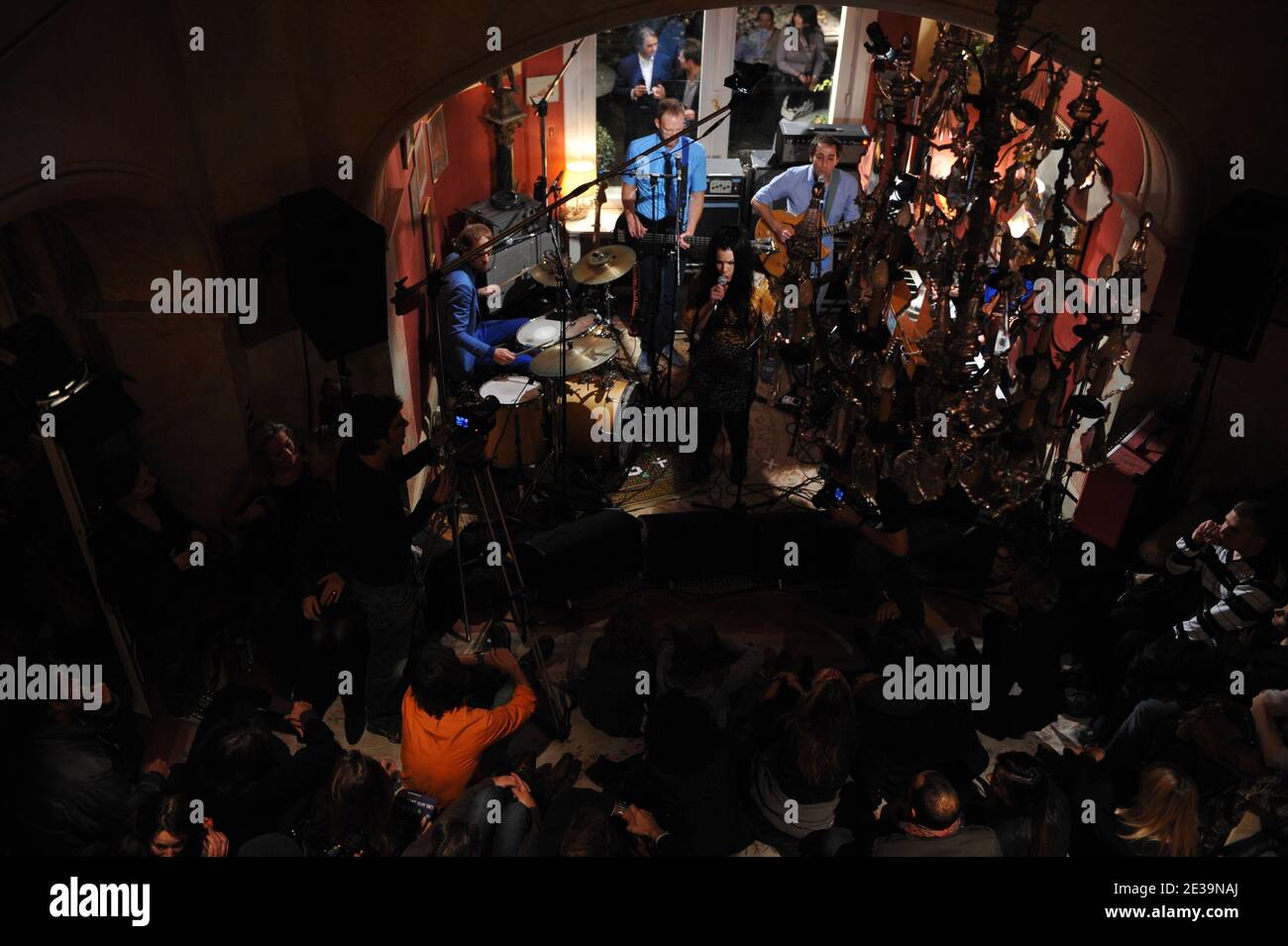 EXCLUSIVE. American singer Brisa Roche performs during a private ...