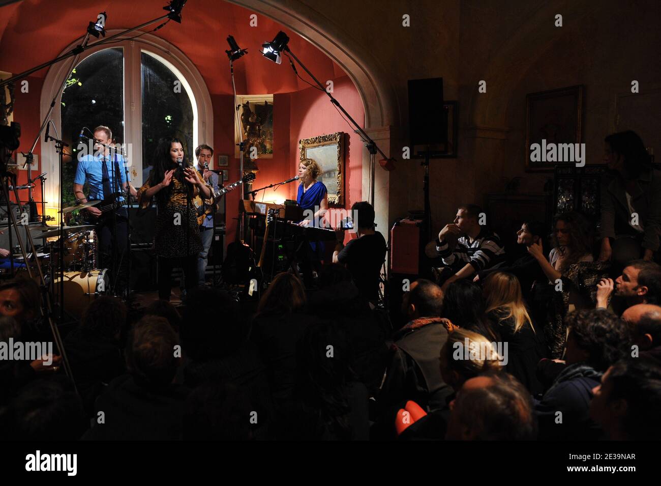 EXCLUSIVE. American singer Brisa Roche performs during a private ...