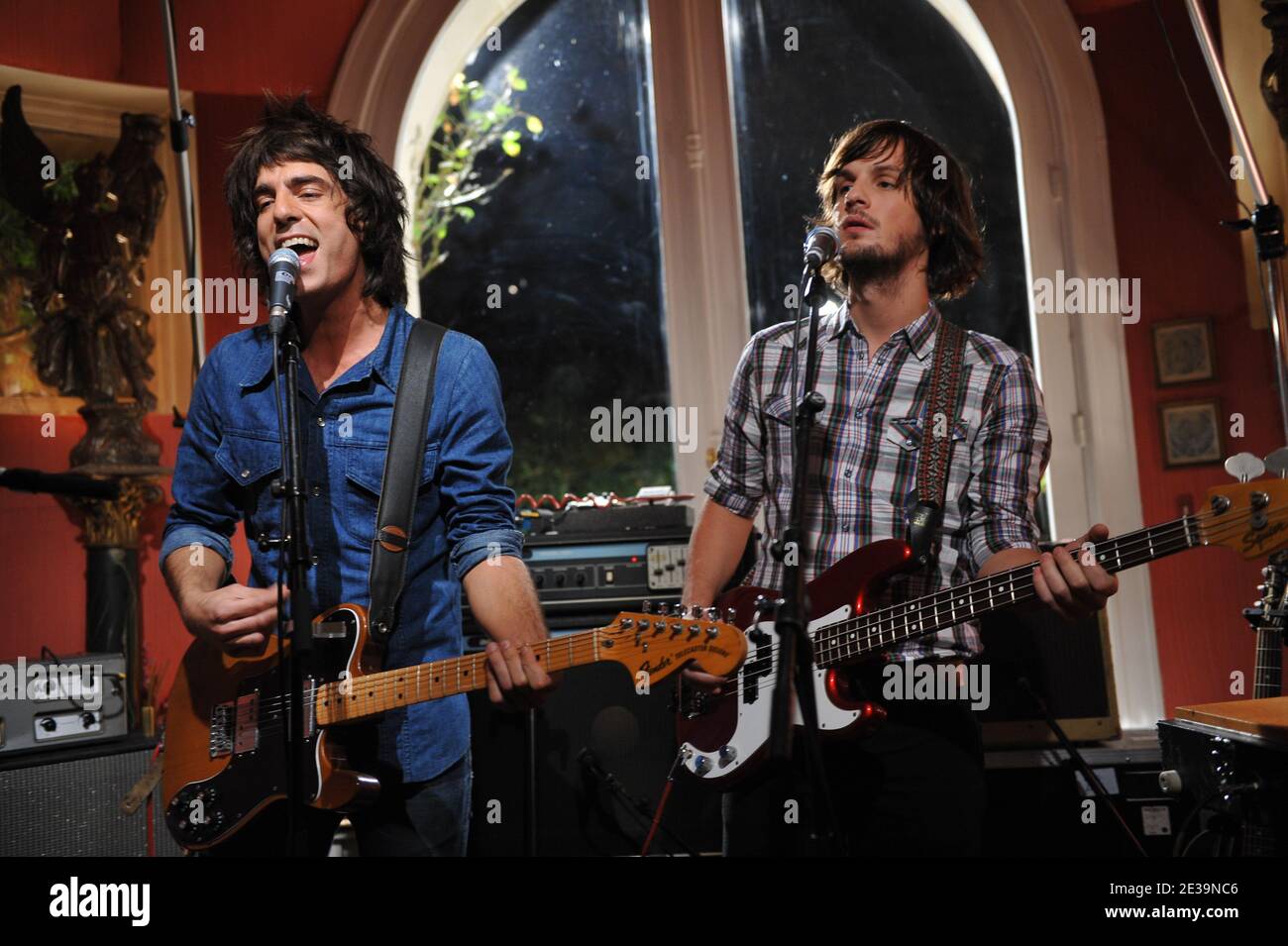 EXCLUSIVE. The music group Gush performs during a private concert on ...