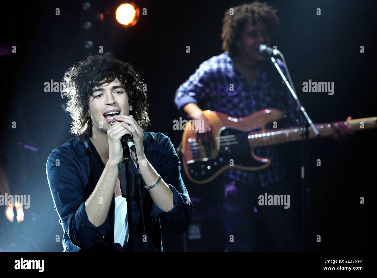 British singer Julian Perretta performs on the stage at the Alhambra in ...