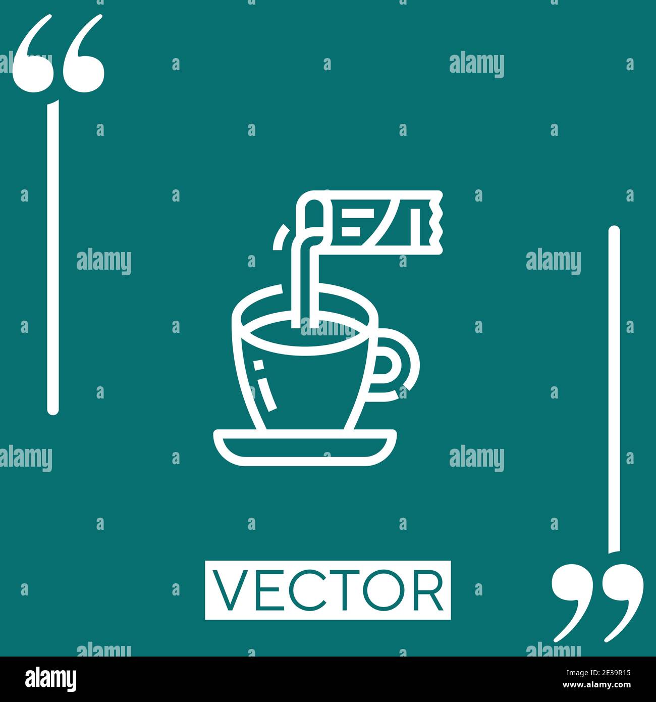 instant coffee vector icon Linear icon. Editable stroked line Stock ...