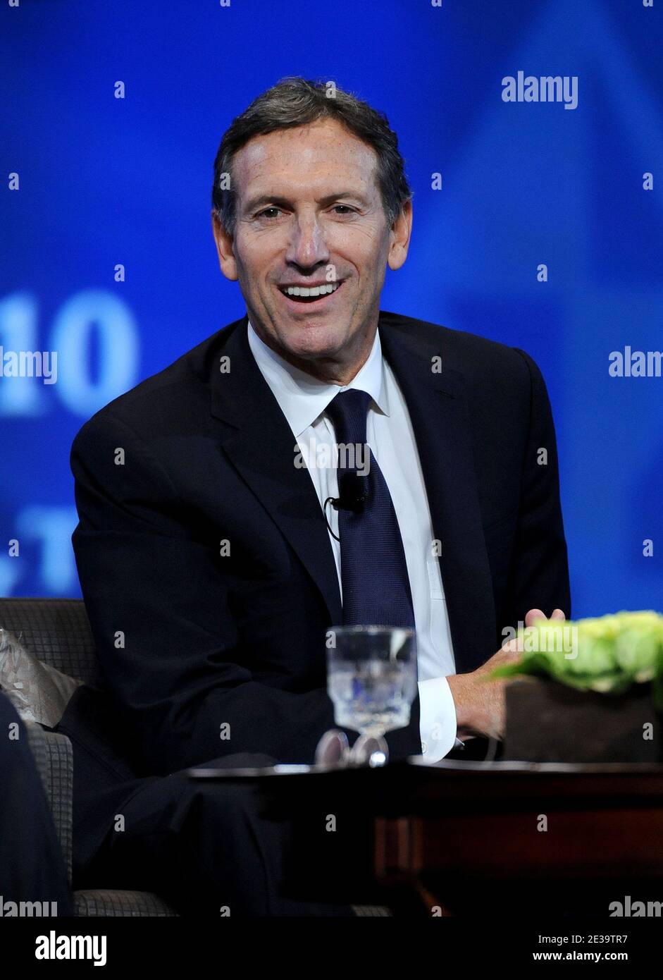 Starbucks CEO Howard Schultz attends the 2010 Women's Conference held ...