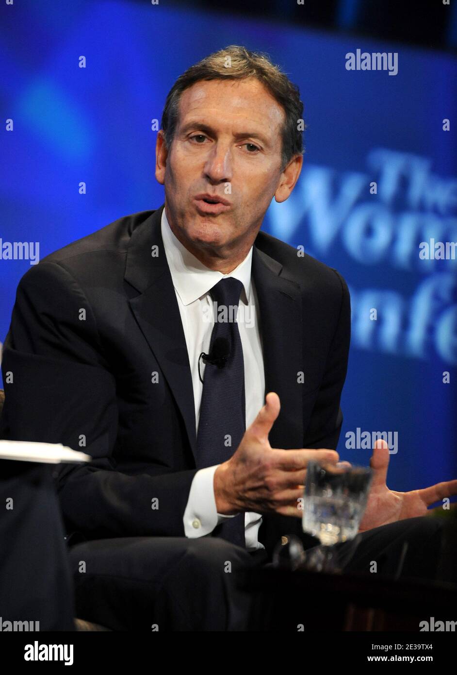 Starbucks CEO Howard Schultz attends the 2010 Women's Conference held ...