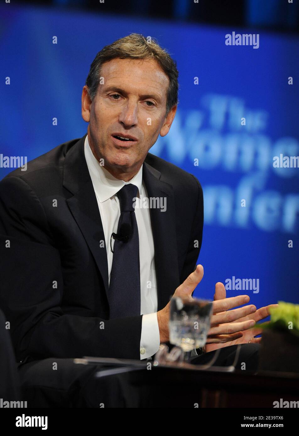 Starbucks CEO Howard Schultz attends the 2010 Women's Conference held ...
