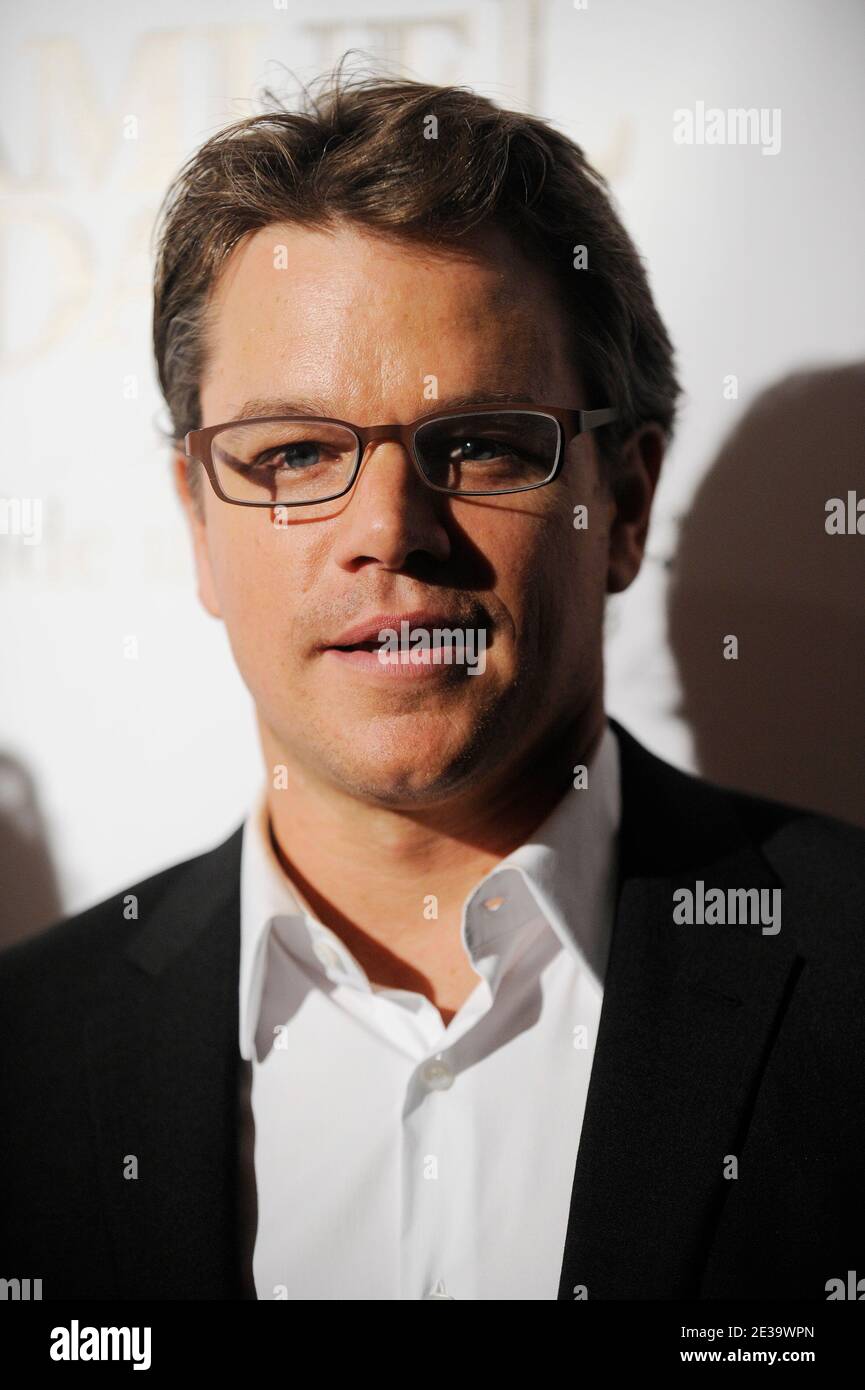 Matt Damon attends the ONEXONE fundraiser at Capitale in New York City ...