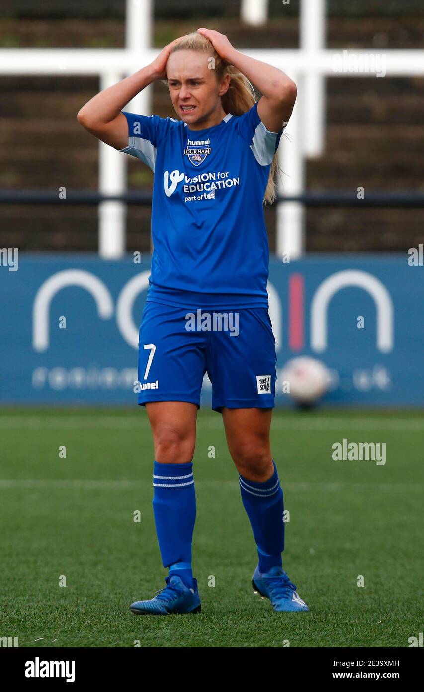 BROMLEY, UNITED KINGDOM JANUARY17 : Beth Hepple of Durham W.F.C during ...
