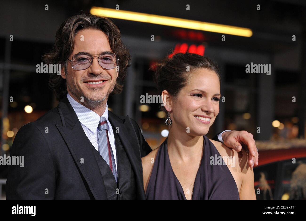 "Robert Downey Jr. and wife Susan Downey attend the premiere of Warner ...