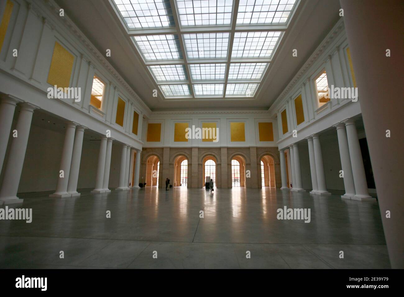 A view of the Atrium at the Museum of Fine Arts in Lille, northern ...