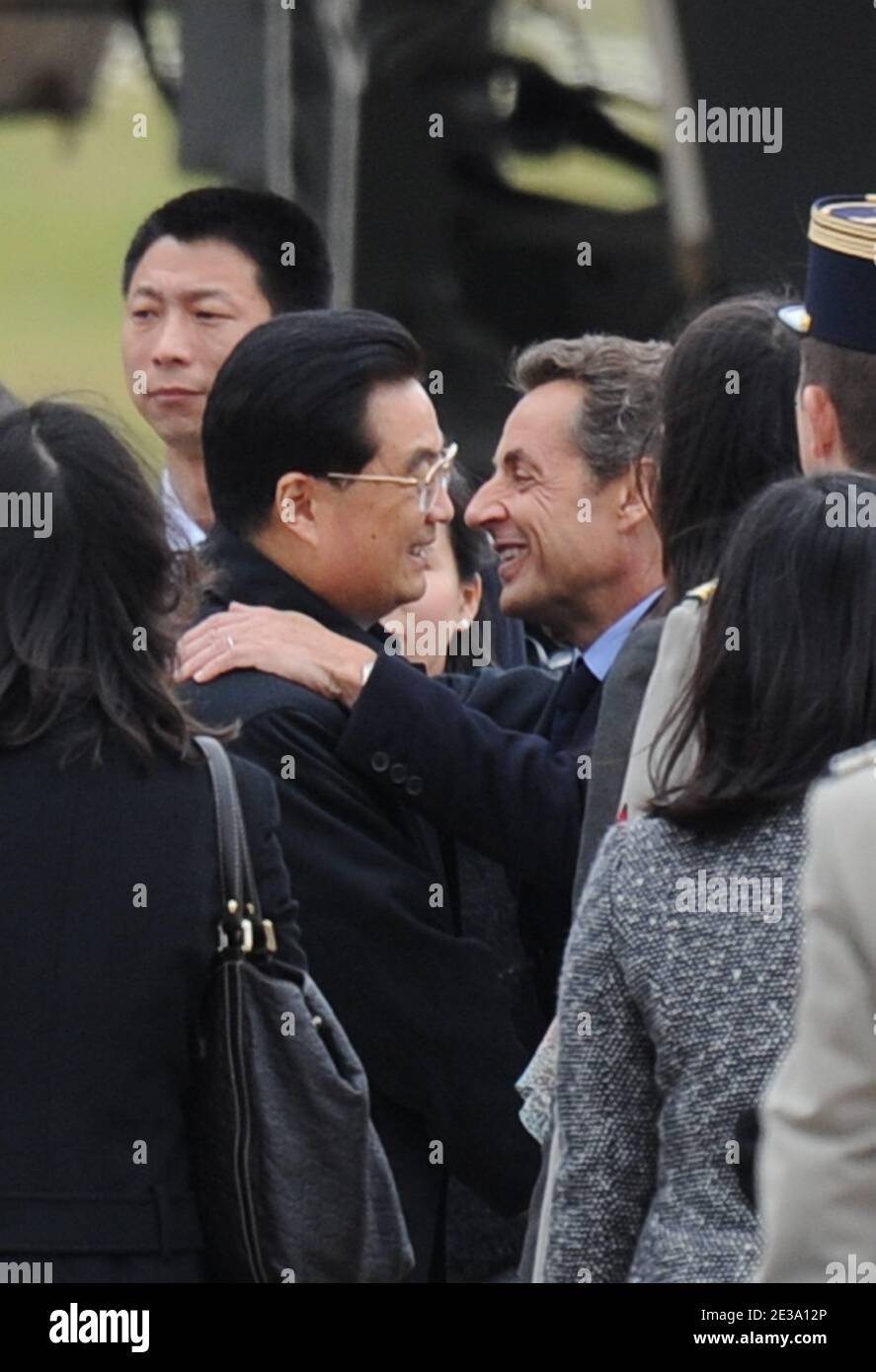 Chinese President Hu Jintao and French President Nicolas Sarkozy are ...