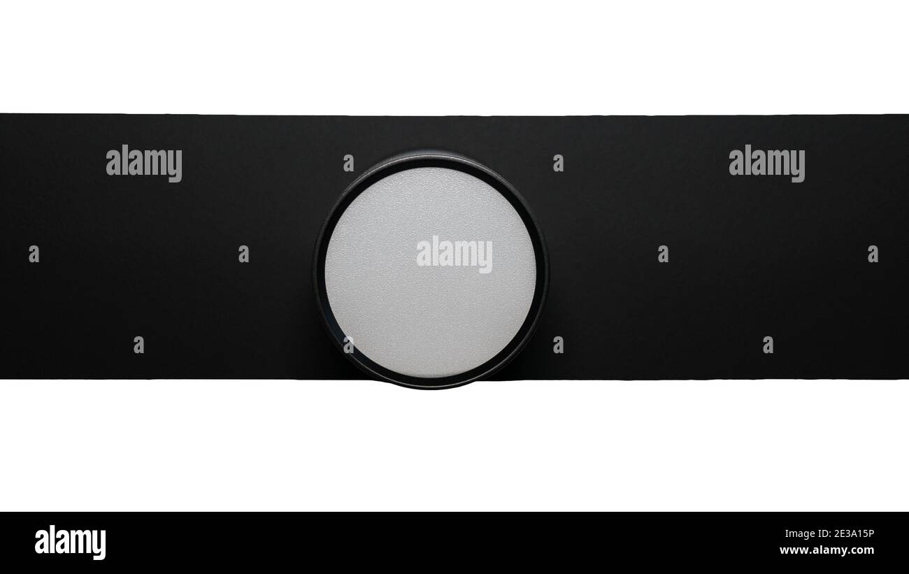 Led ceiling lamp isolated on white background, modern downlight Stock ...