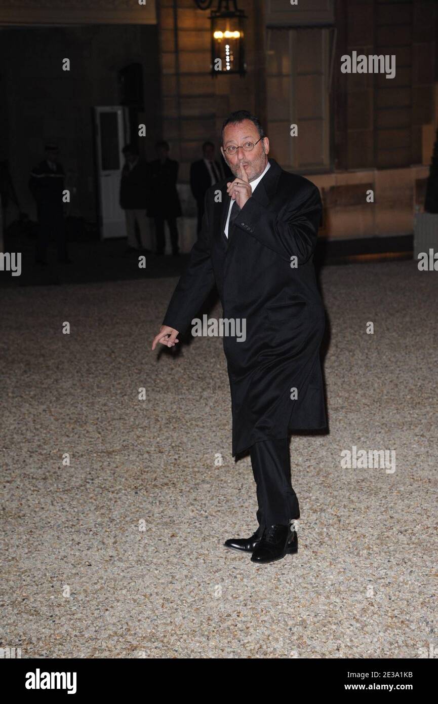 French actor Jean Reno arriving for state dinner at the Elysee Palace ...