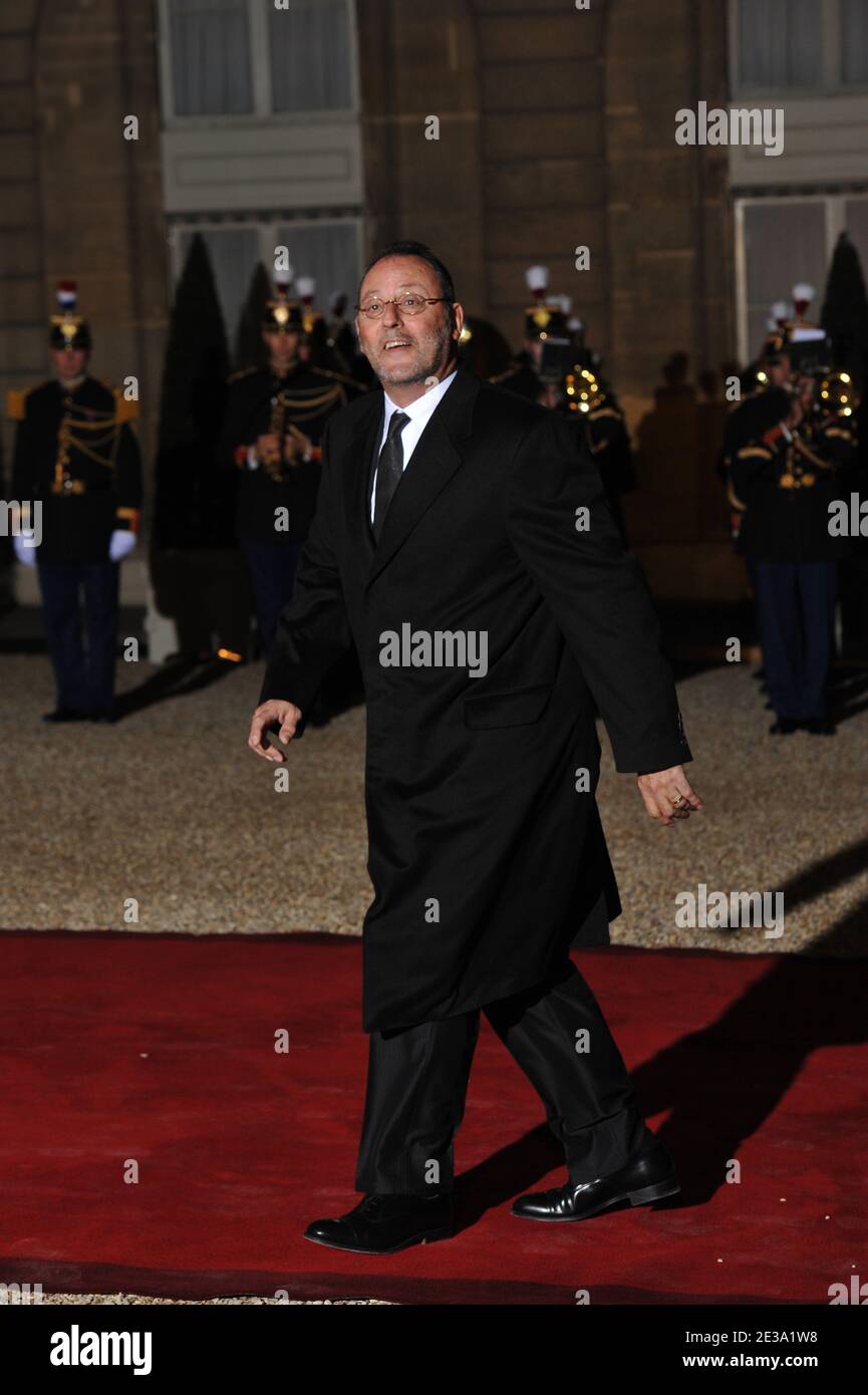 Jean Reno arriving for state dinner at the Elysee Palace, in Paris ...