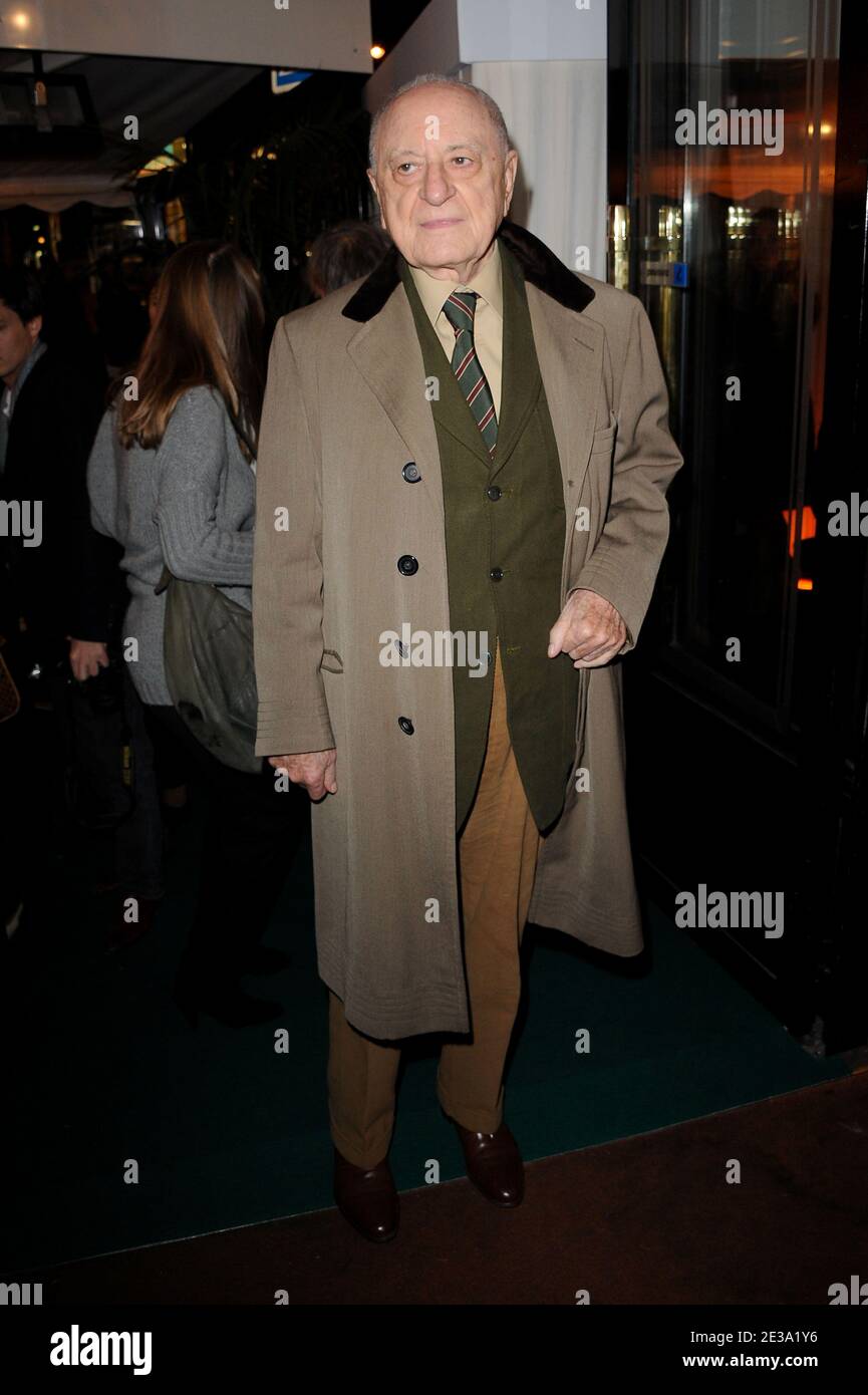Pierre Berger attending the Flore literary prize 2010 at the 'Cafe de ...