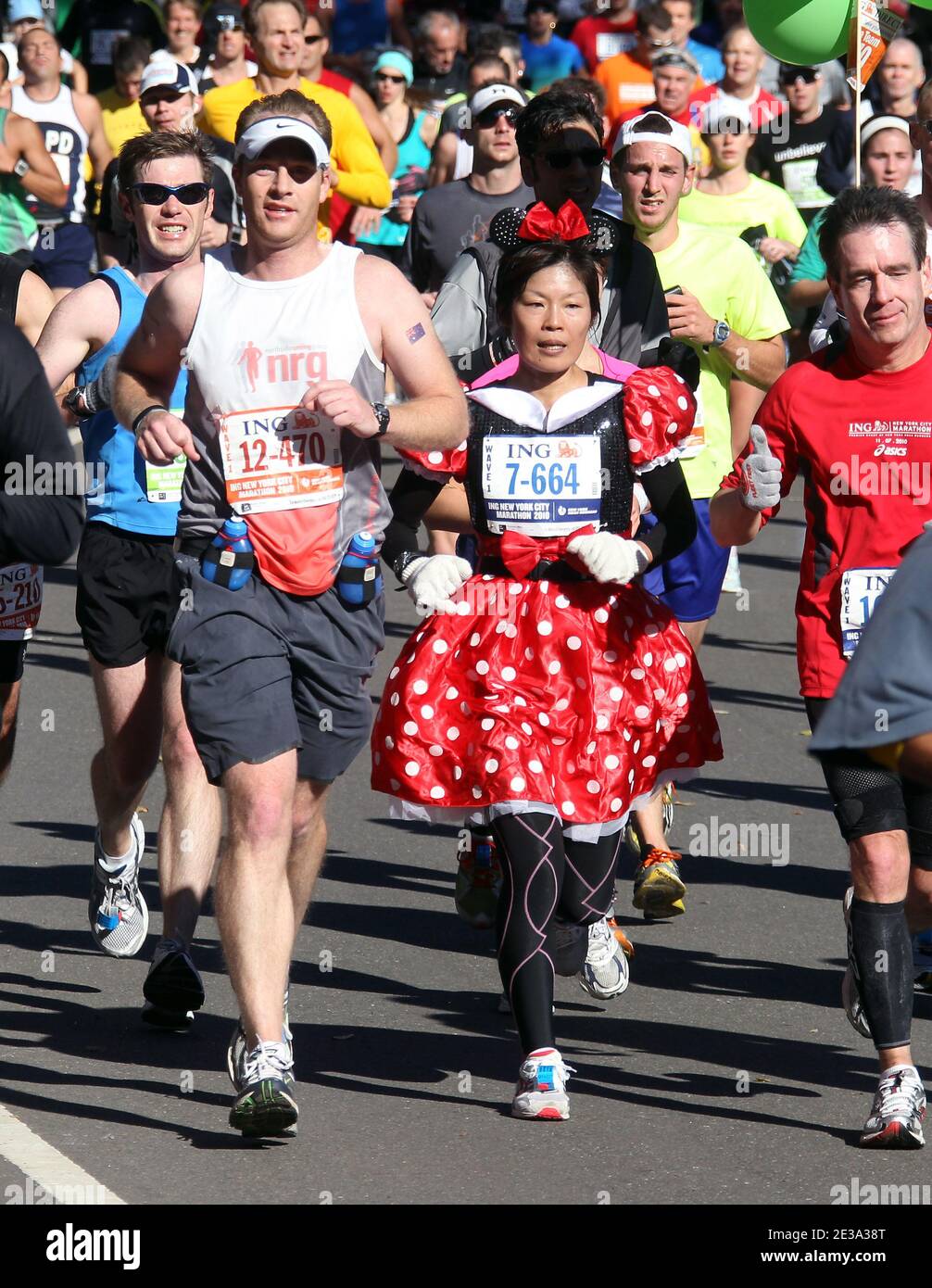 Runners in costume during the New York City Marathon in NEw York, NY ...
