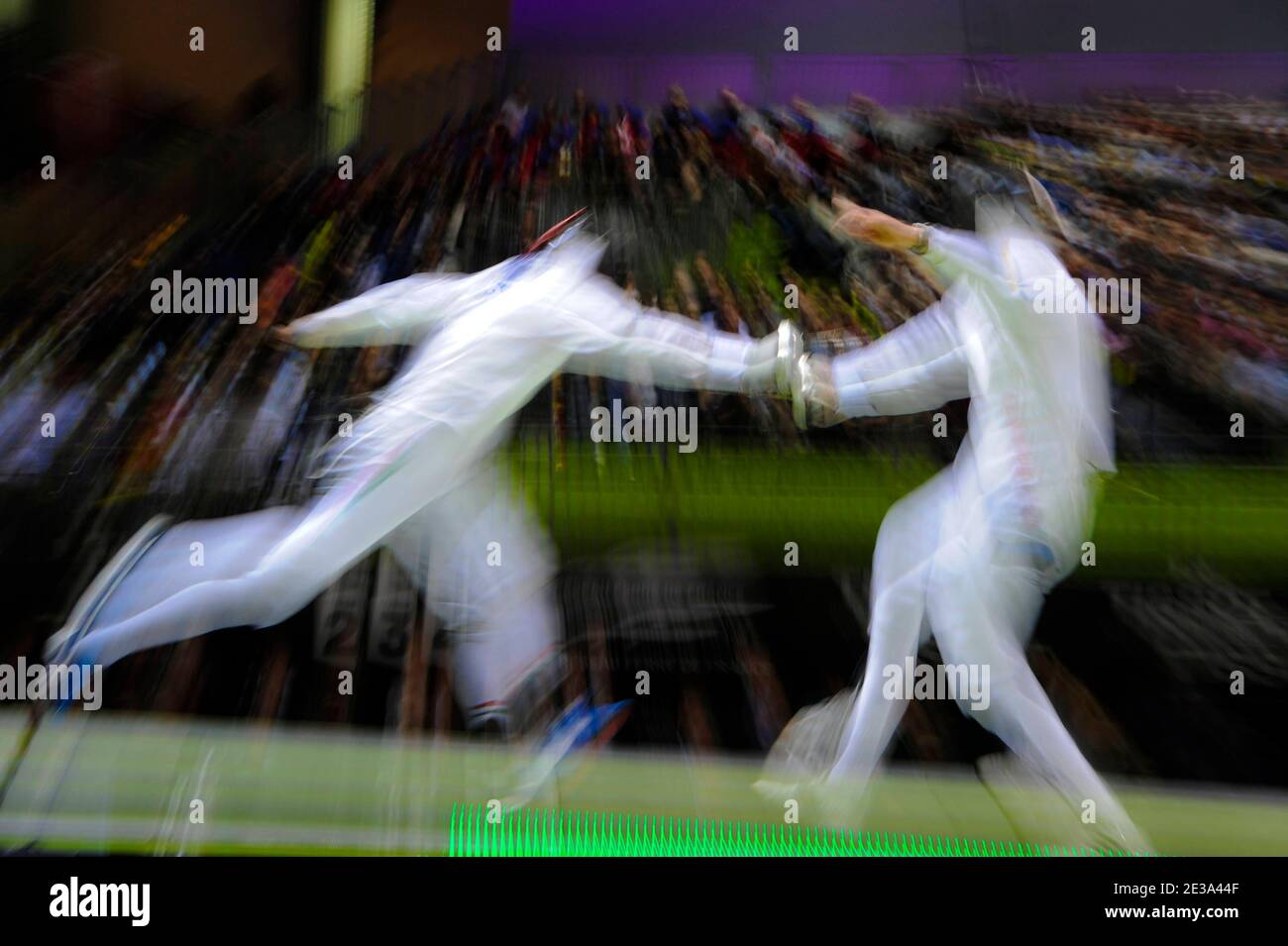 Illustration in the epee event at the Fencing World Championships at ...