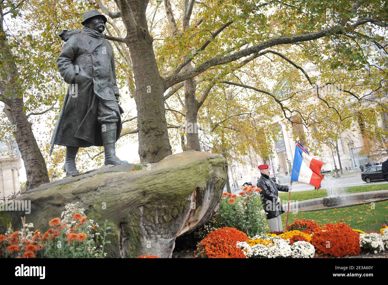 Atmosphere during the Armistice Day wreath-laying ceremony at the ...