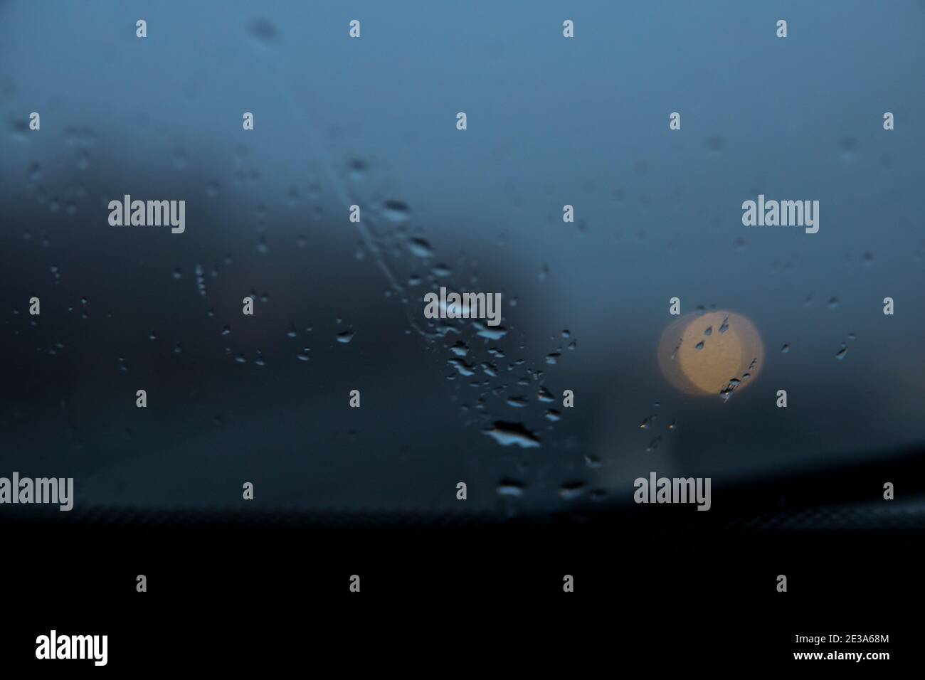 Car in rainy road hi-res stock photography and images - Alamy